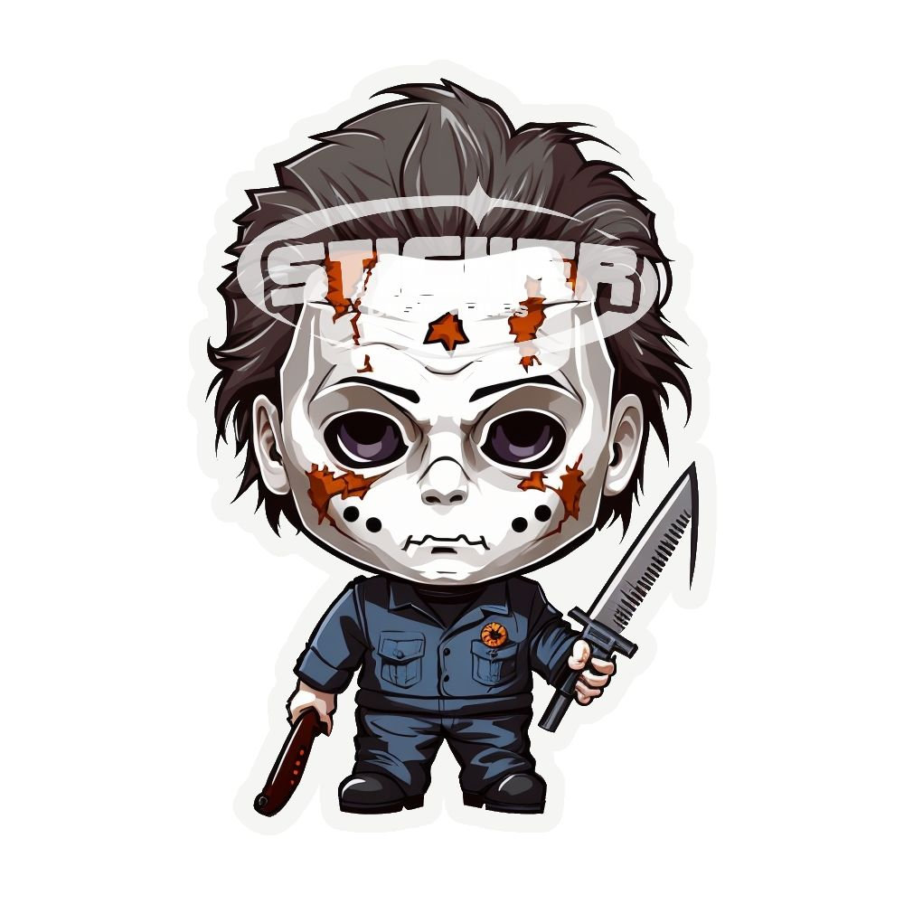 HORROR CHIBI PNG Sticker Design Bundle 23 Classic Chibi Horror Print ...