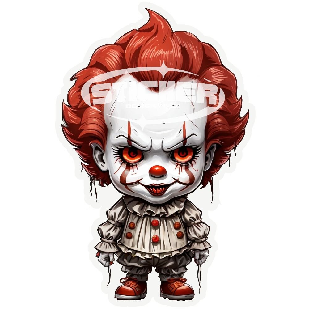 HORROR CHIBI PNG Sticker Design Bundle 23 Classic Chibi Horror Print ...