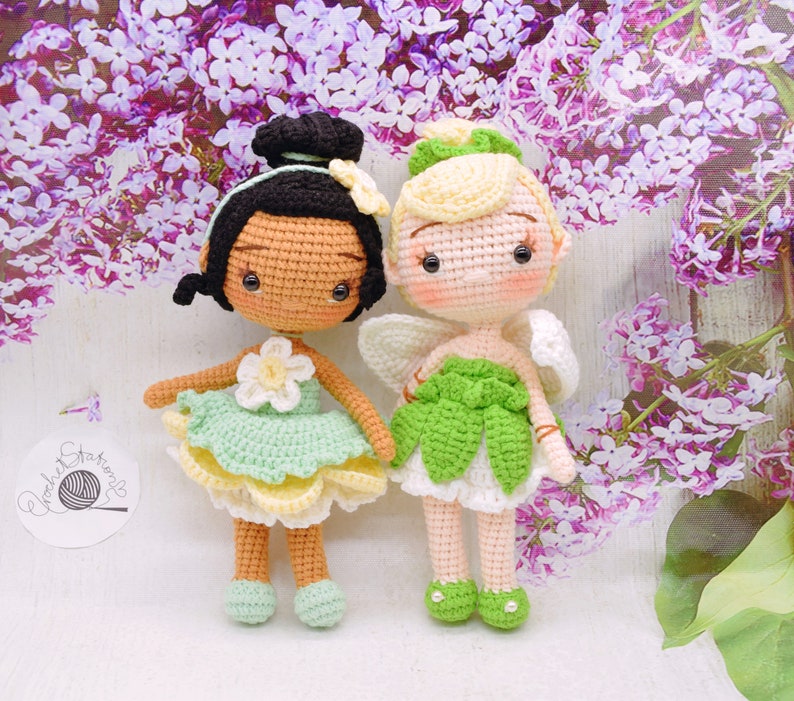 Finished Disney Princess Crochet Dolls Elsa Moana Snow - Etsy