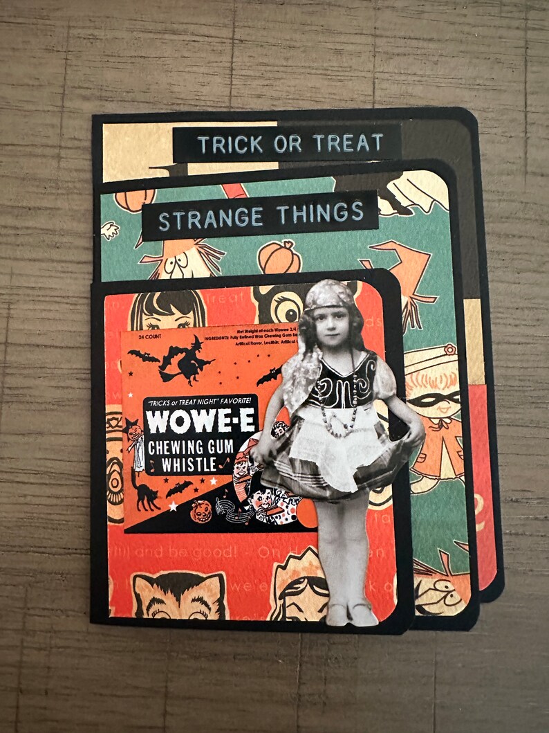 Handmade Tri Fold Card, Halloween Cards, Poe Cards, Skull Cards ...