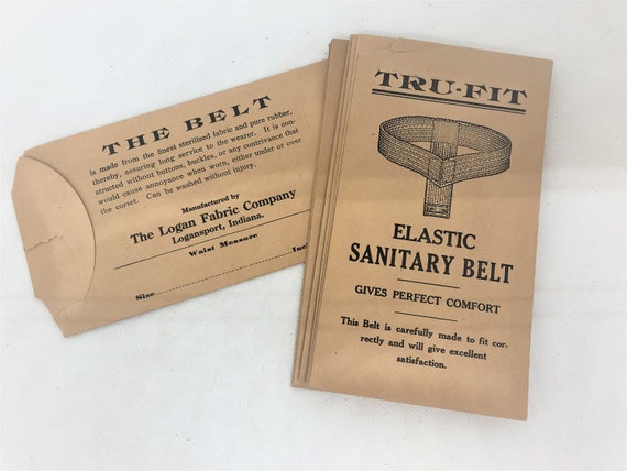 Vintage Advertising Envelopes Tru-fit Elastic Sanitary Belt - Etsy