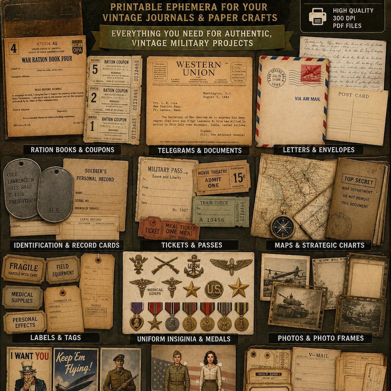 Dog Tags Military Vintage - Etsy