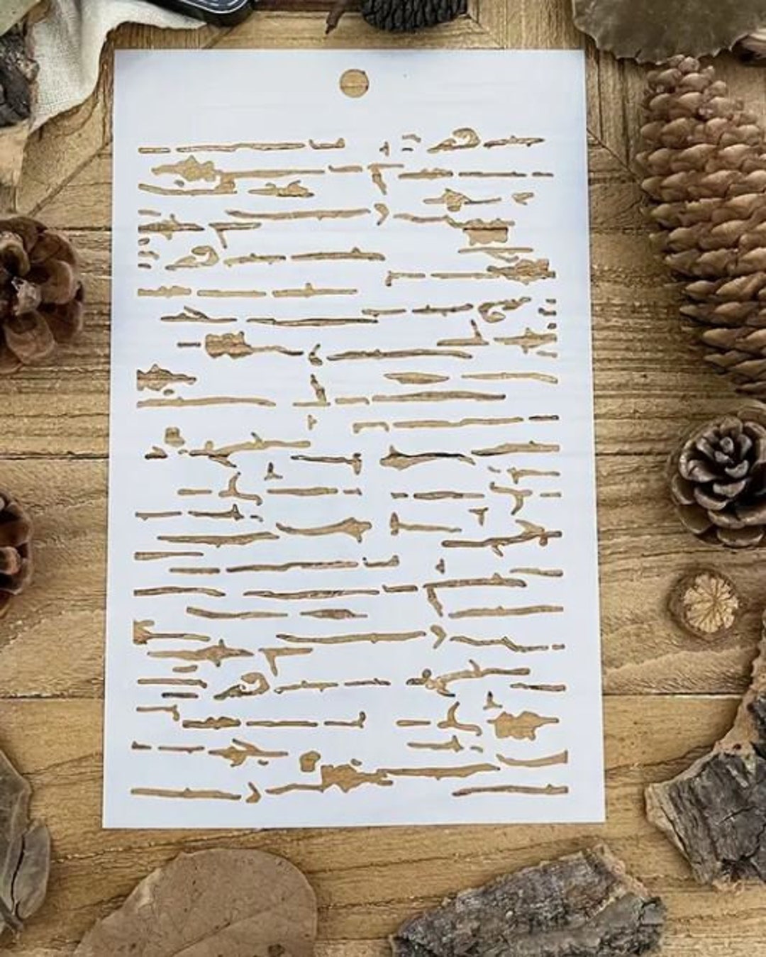Cracked Bark Stencil, Crafting Stencil, Background Stencil - Etsy