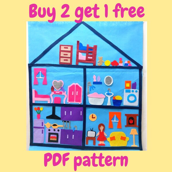 Felt Dollhouse Pattern - Etsy