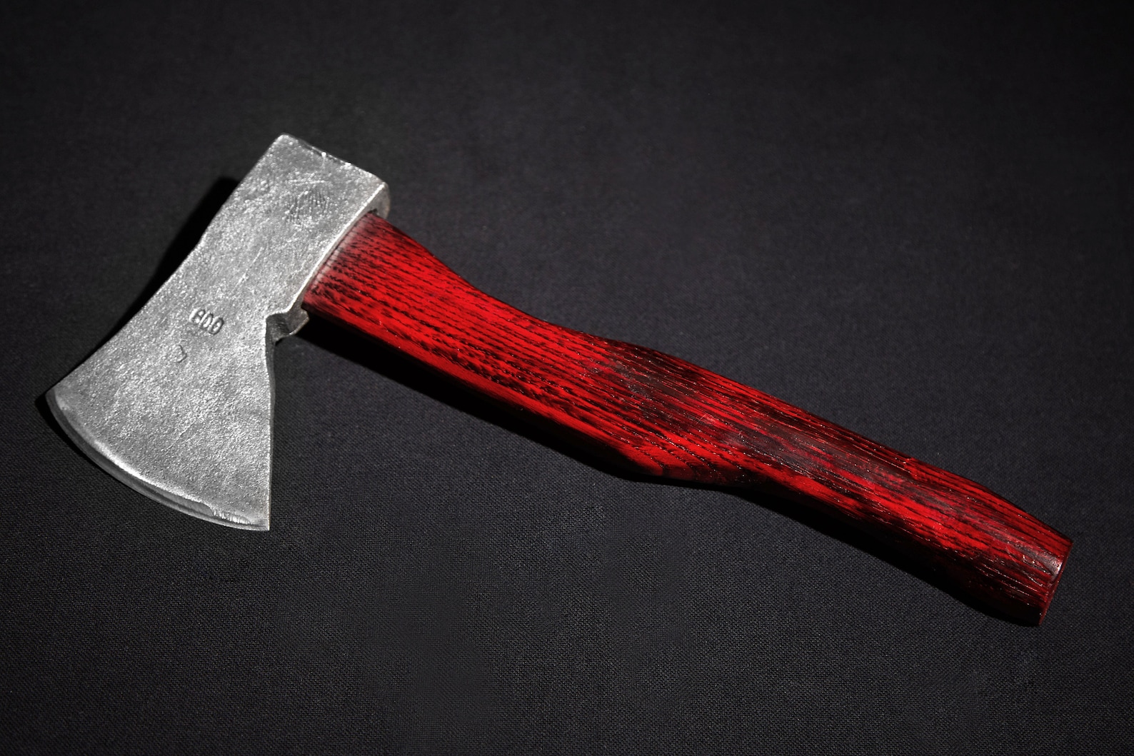 Red hand forged Axe Vintage axe Carving Axe Bushcraft | Etsy