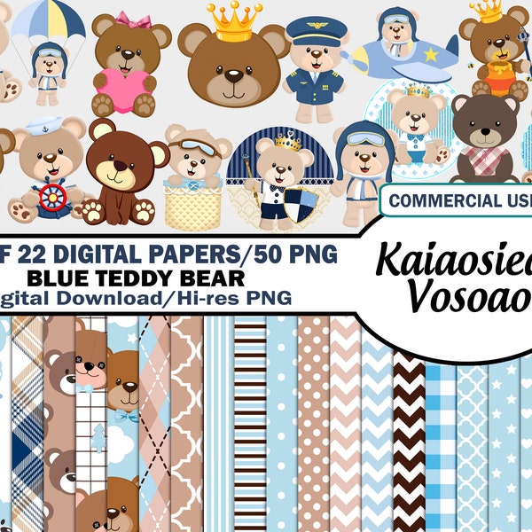 Teddy Bear Clipart - Etsy