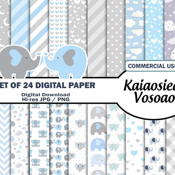 Baby Elephant - Etsy