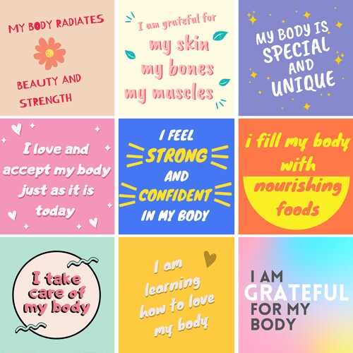 Affirming Words Svg I Am-affirmation Sun Positive Words Svg | Etsy ...