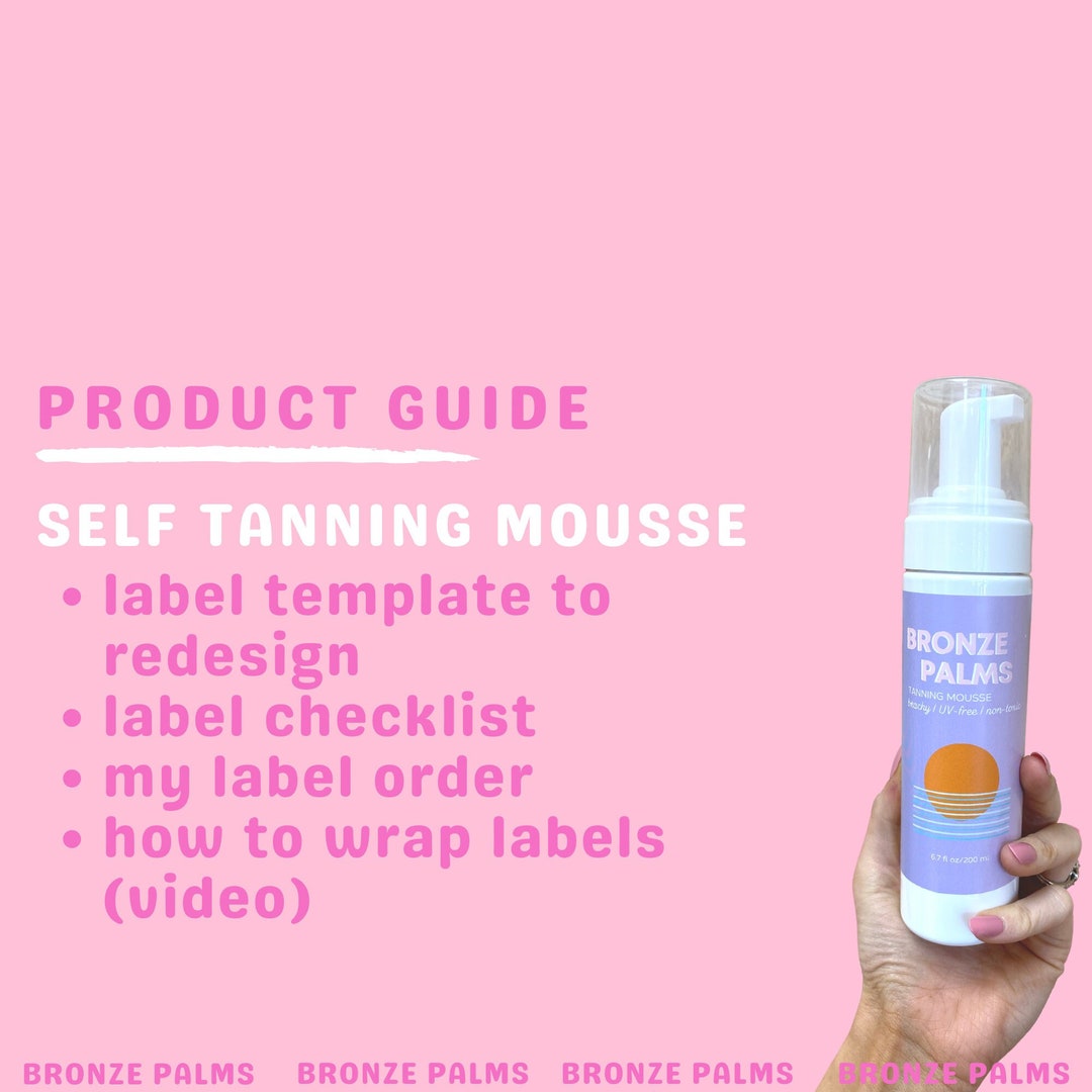 Self Tanner Mouse Label 6.7 AND 4.2 Floz, Self Tan Label, Spray Tan at ...