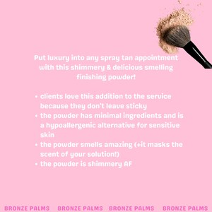 Spray Tan Powder & Body Oil Recipe Guide | Spray Tan Drying Powder ...