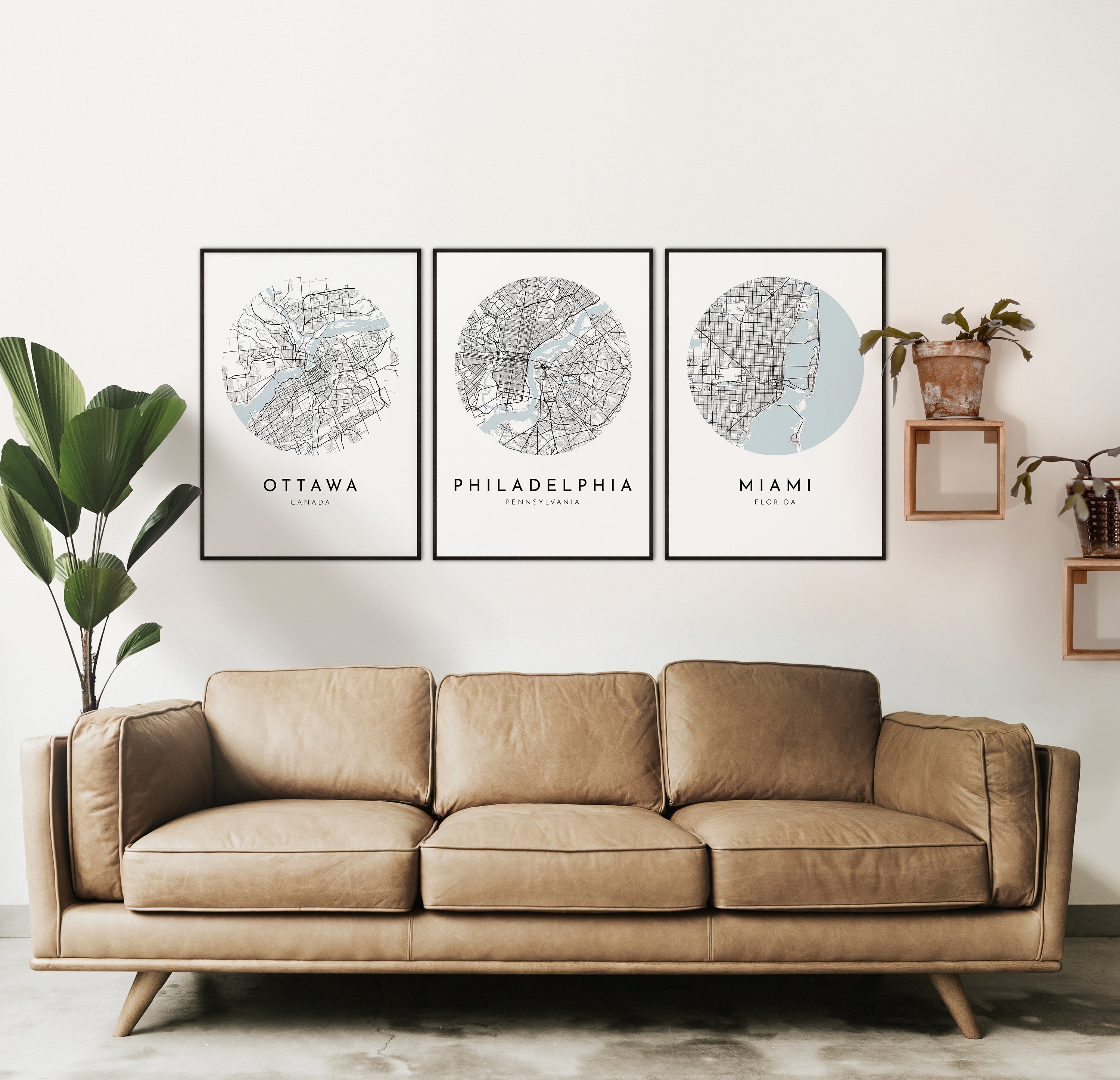 VIRGINIA BEACH City Map PRINTABLE Black and White Circle Map | Etsy