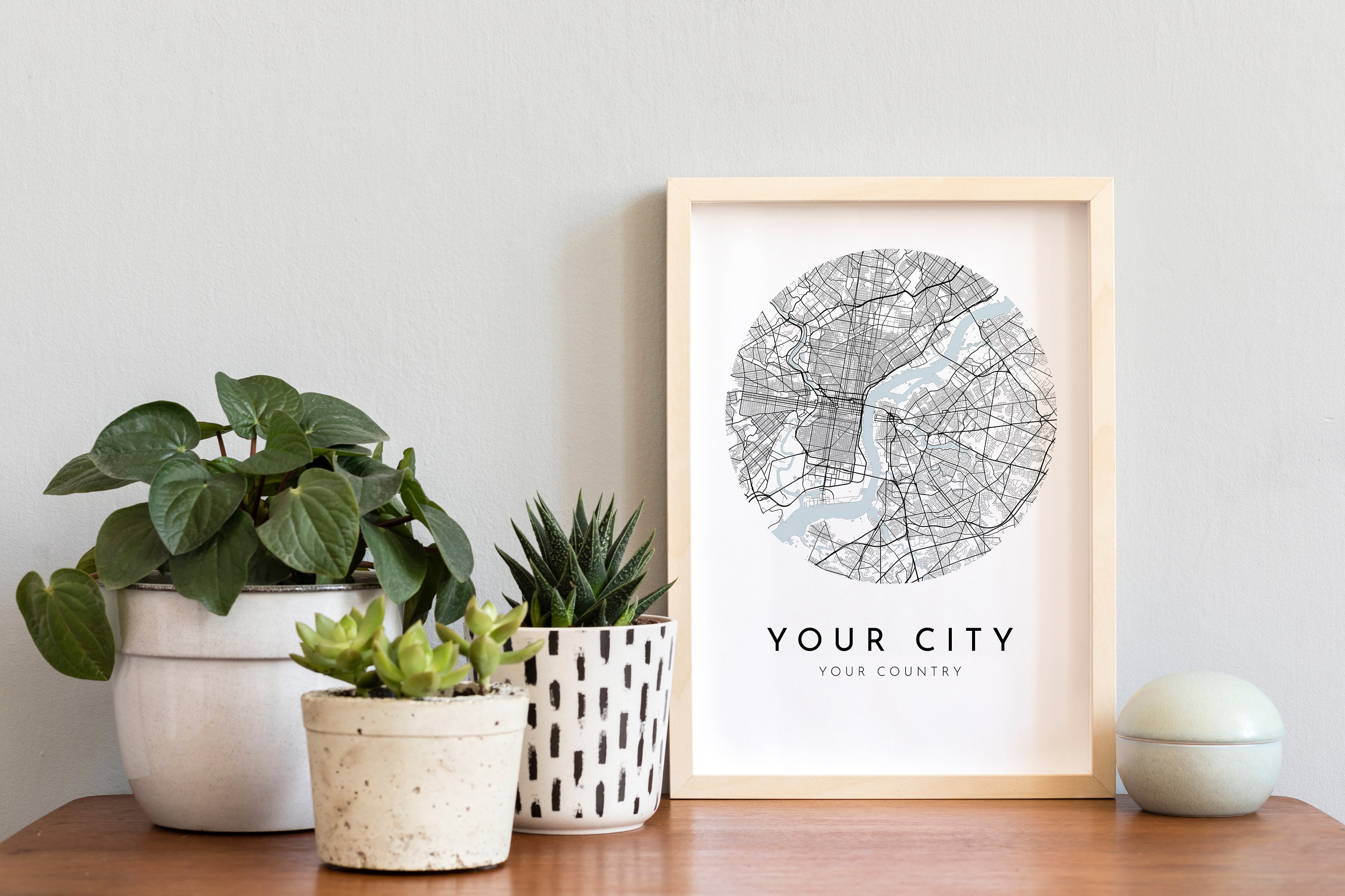 CUSTOM CITY Map Personalized Map Poster Printable Map Wall - Etsy Australia