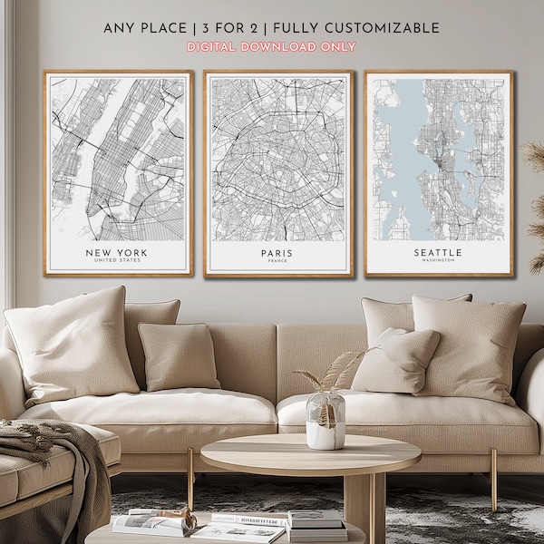 Personalised Map - Etsy