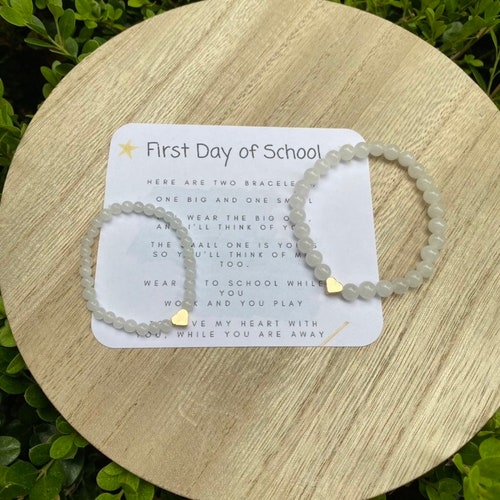 Back to School Bead Bracelet Kindergarten Bracelet Set - Etsy