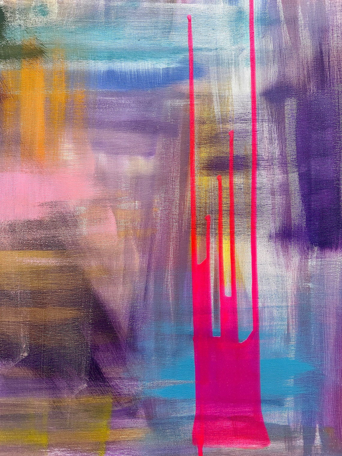 Acrylbild auf Leinwand Abstrakte Kunst Malerei Kunstwerk - Etsy.de