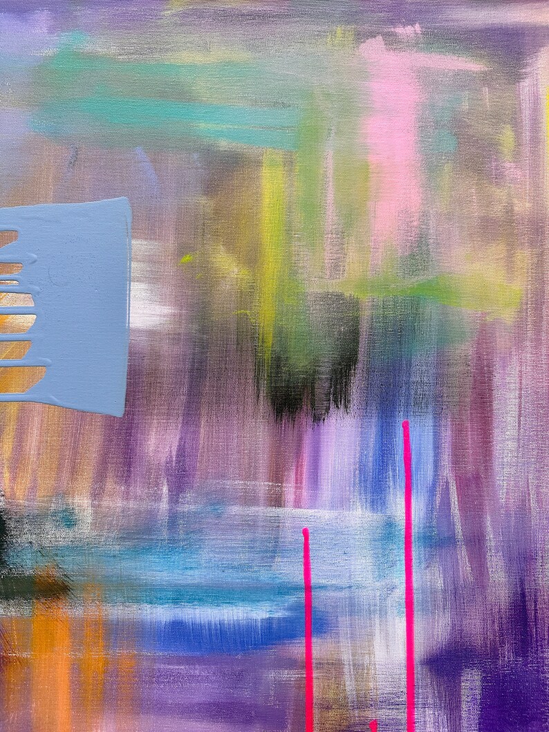 Acrylbild auf Leinwand Abstrakte Kunst Malerei Kunstwerk - Etsy.de