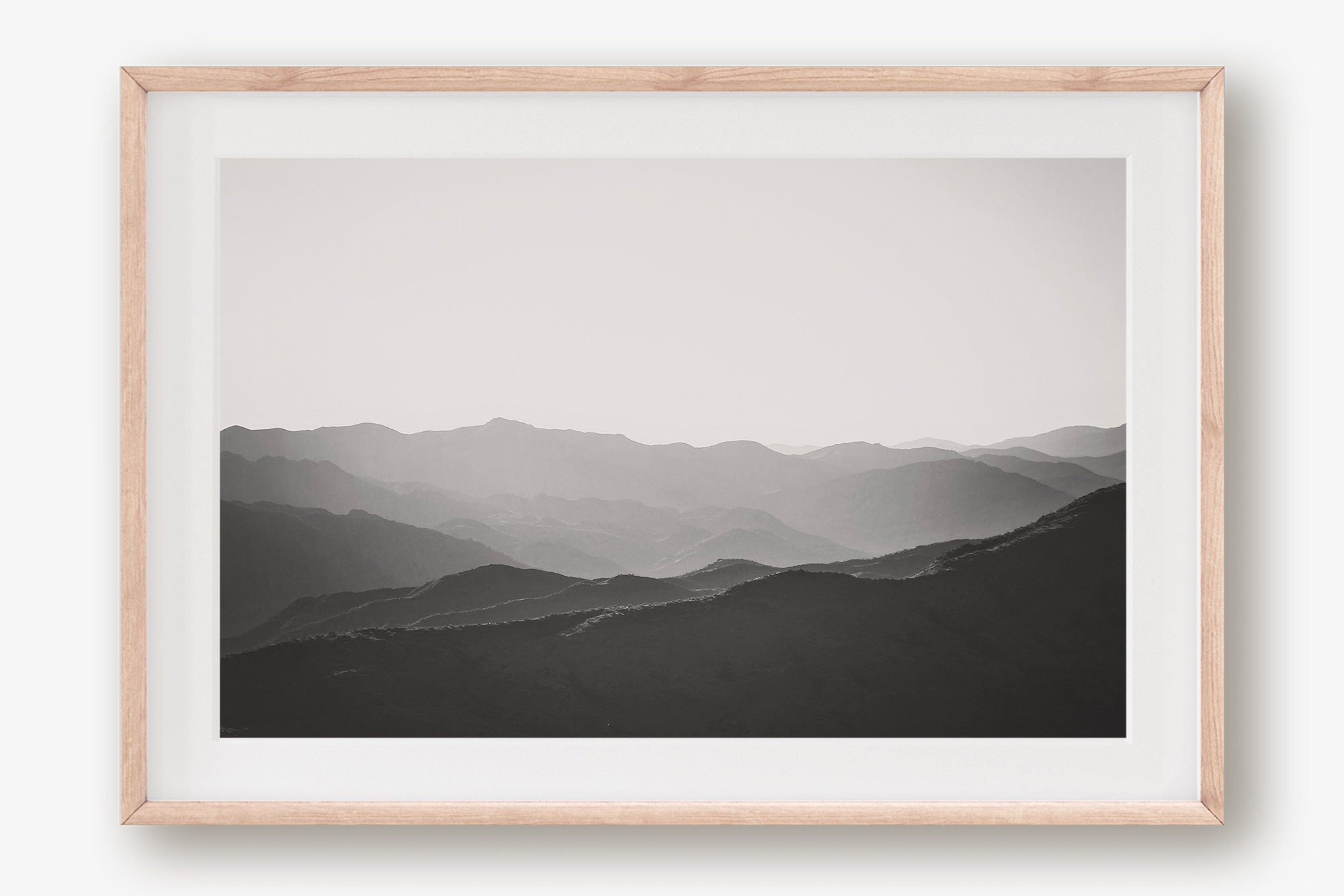 Mountain Print, Mountain Photography, Mountain Wall Art, Black and ...