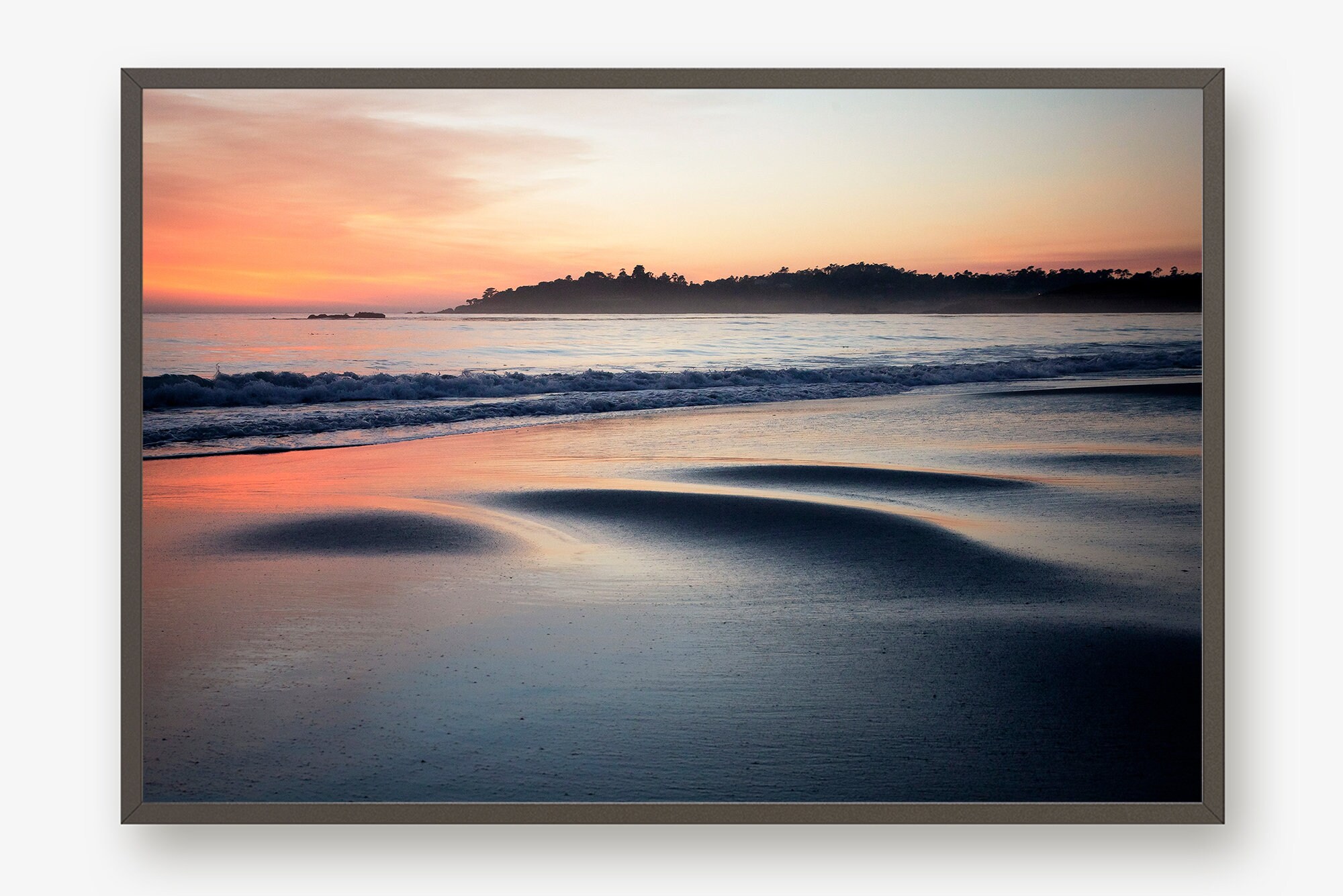 Carmel Beach Sunset California Sunset Wall Art Ocean | Etsy