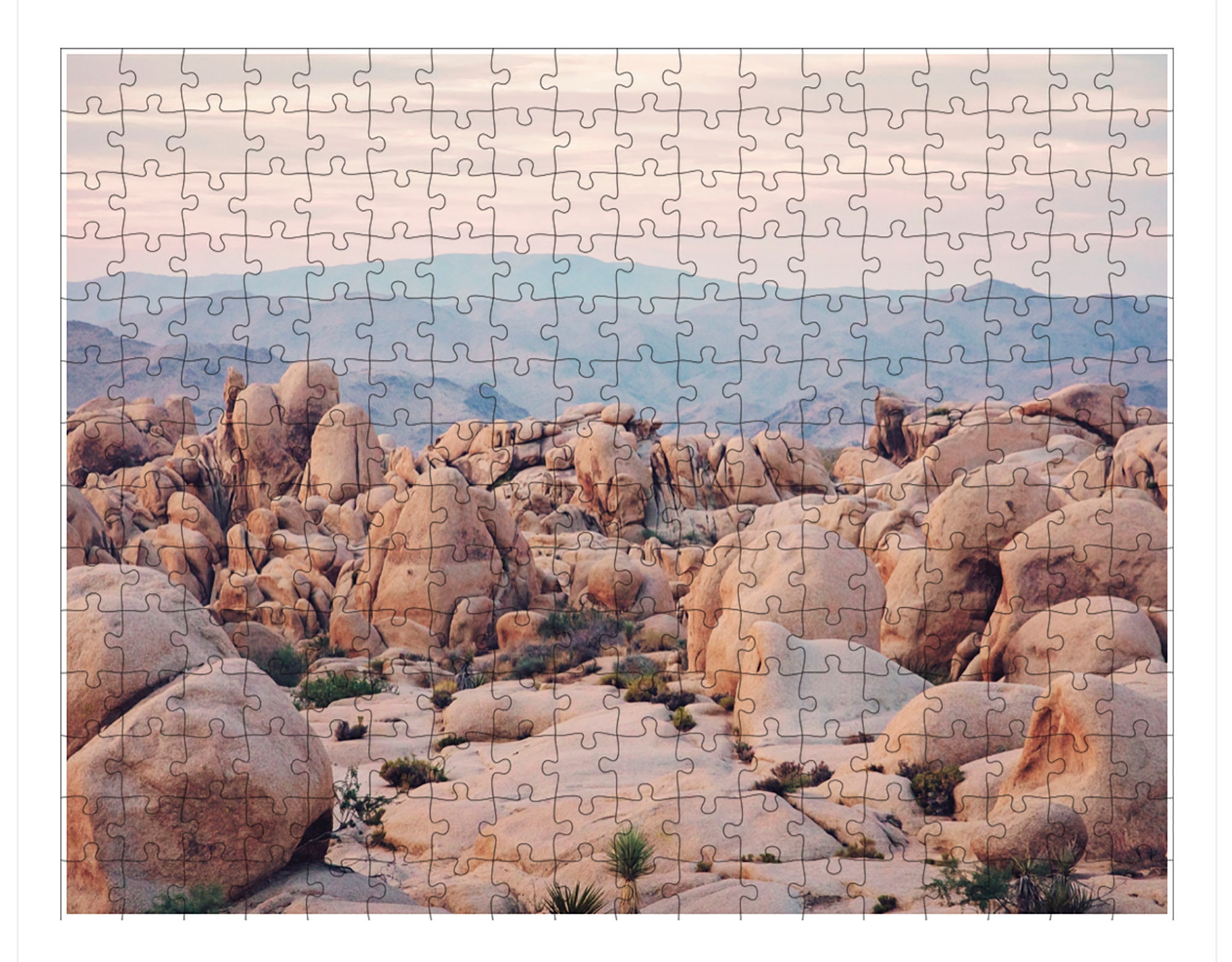 Jigsaw Puzzle of Joshua Tree Rock Formation Joshua Tree | Etsy