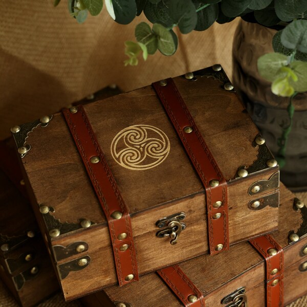 Wood Treasure Chest - Etsy