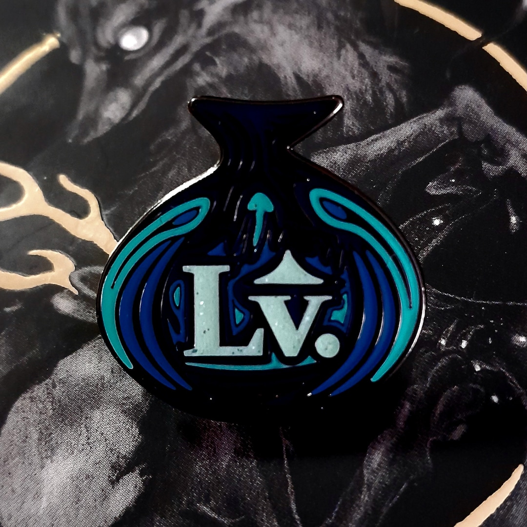 Level-up Powder Enamel Artist Pin - Etsy