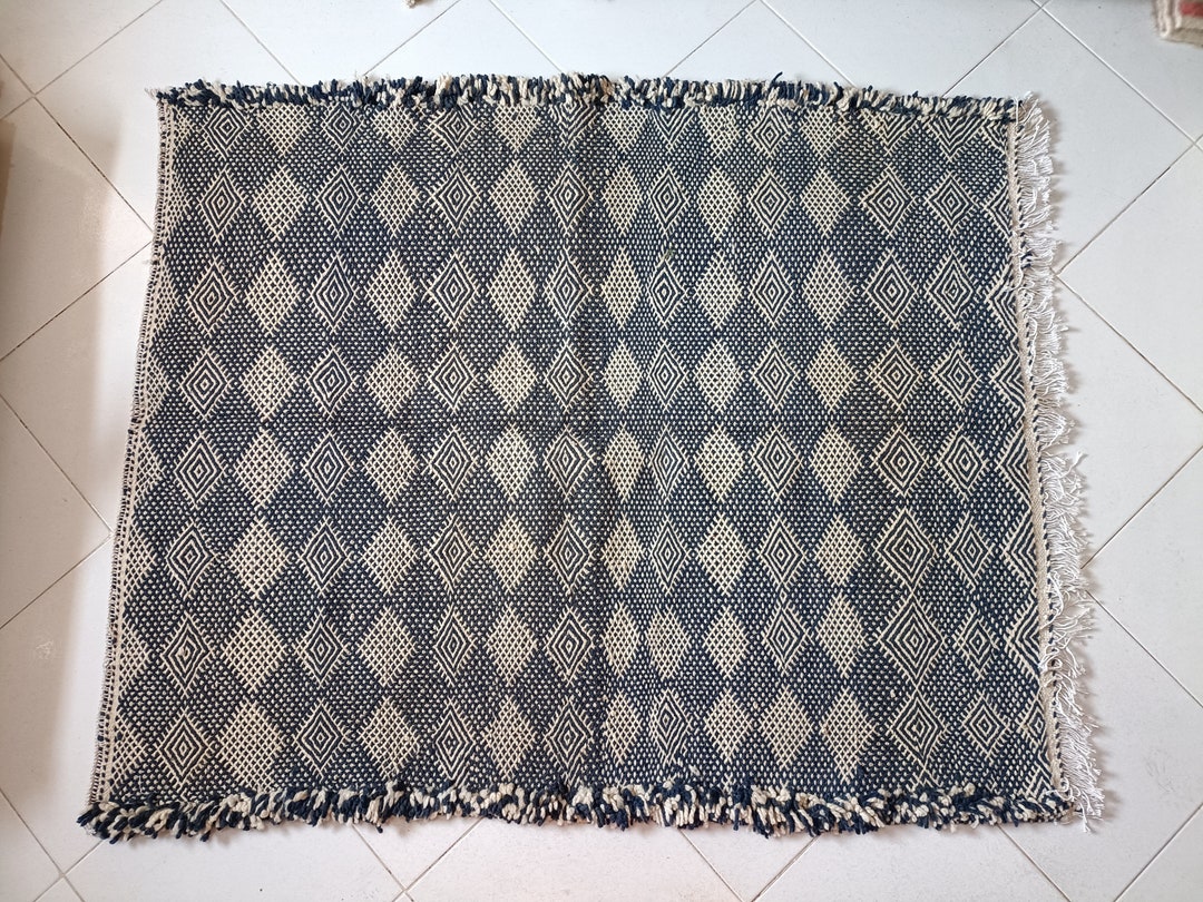 Small and Famous Berber Zanafi, Taznakht Handwoven Rug, Soft Wool ...