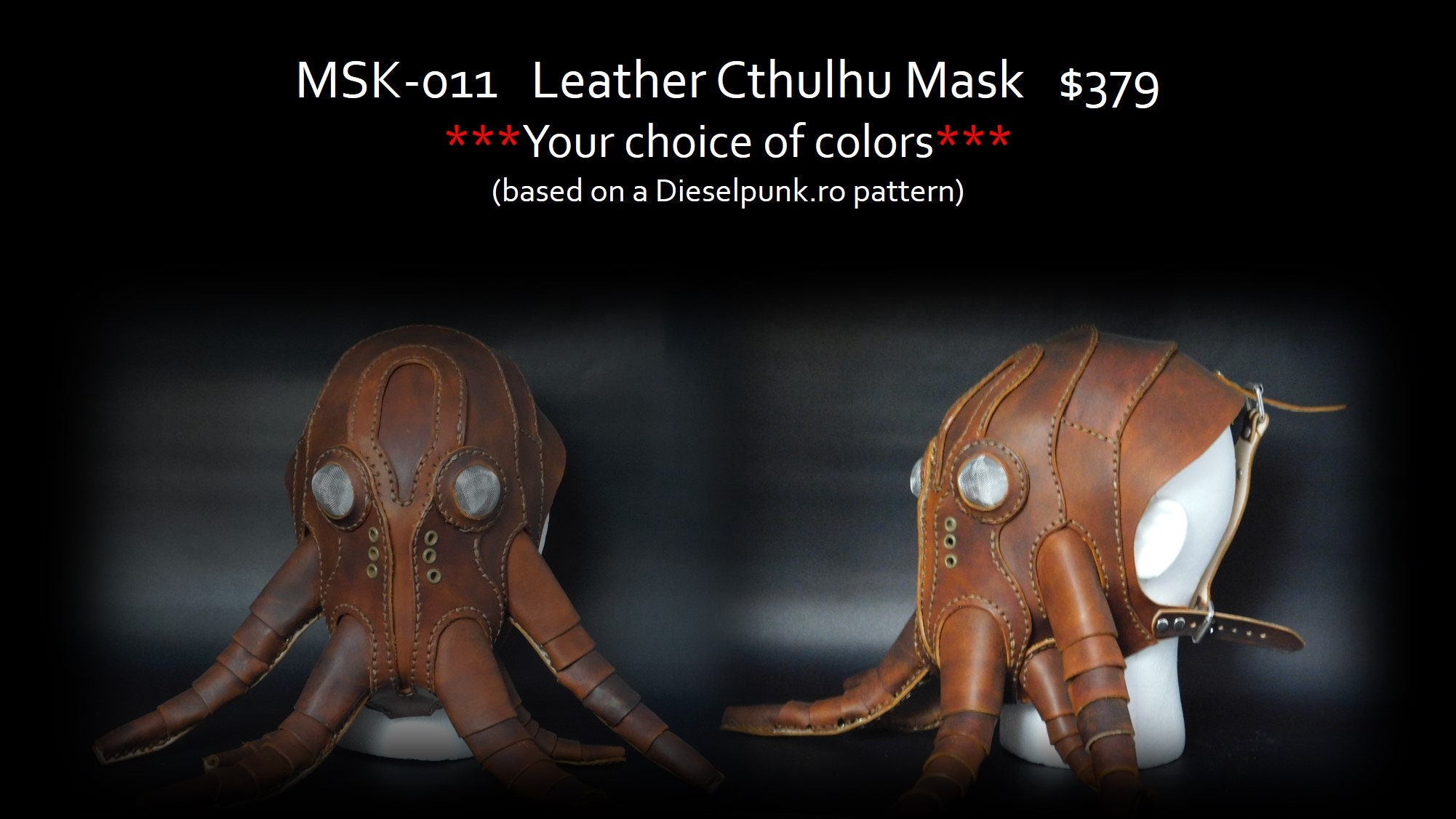 Leather Cthulhu Mask - Etsy