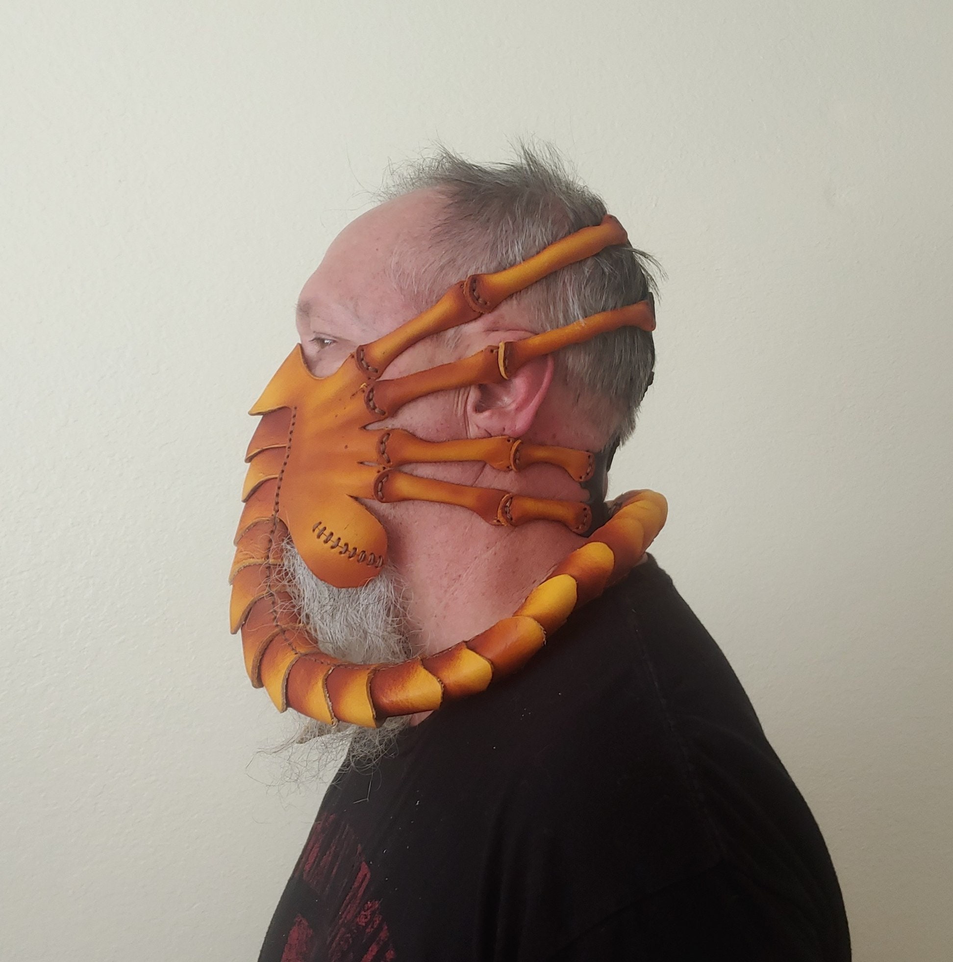 Leather Face Hugger Mask | Etsy