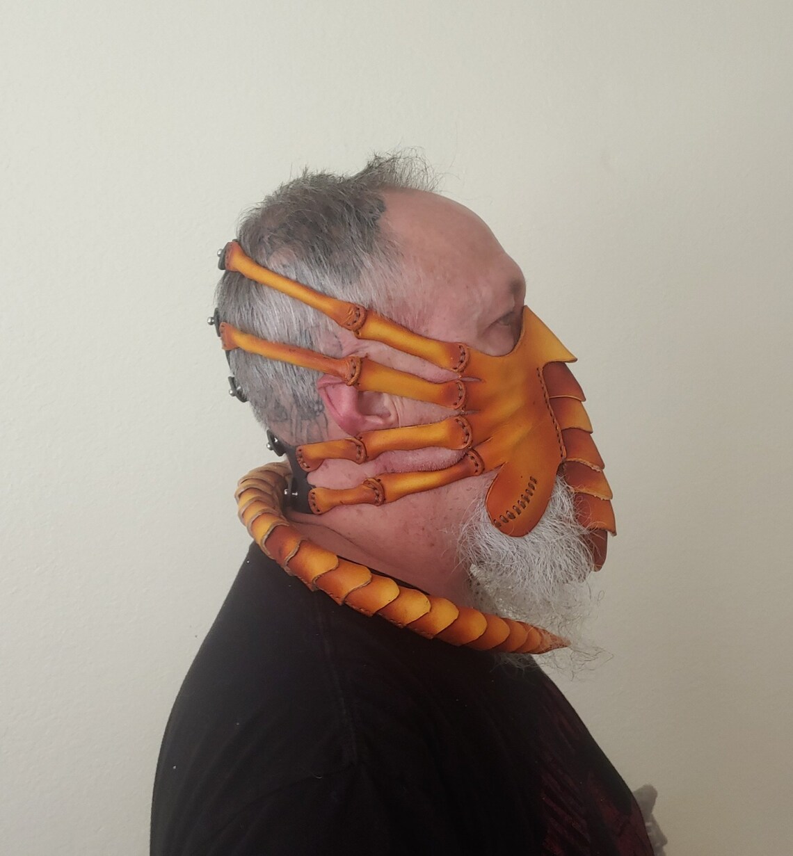 Leather Face Hugger Mask | Etsy