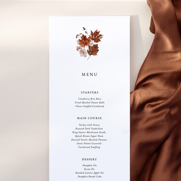 Rustic Menu Cards - Etsy