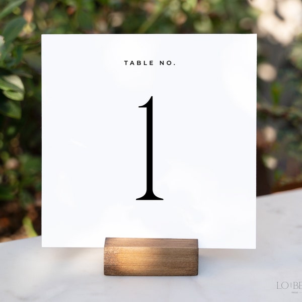 Elegant Table Number - Etsy