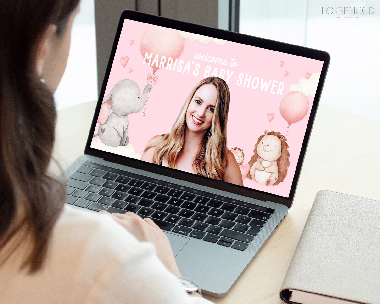Zoom Background Baby Shower, Virtual Baby Shower, Social Distance ...