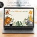 Zoom Background Baby Shower, Virtual Baby Shower, Safari Virtual ...