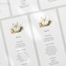 Minimalist Fall Menu Template, Fall Pumpkin Wedding Dinner Menu Card ...