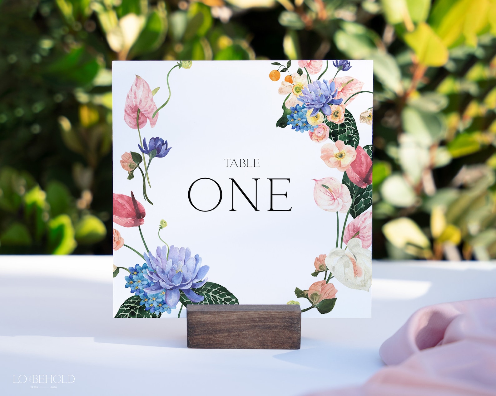 HOPE Table Number Template Elegant Floral Editable Template - Etsy