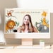 Zoom Background Baby Shower, Virtual Baby Shower, Safari Virtual ...