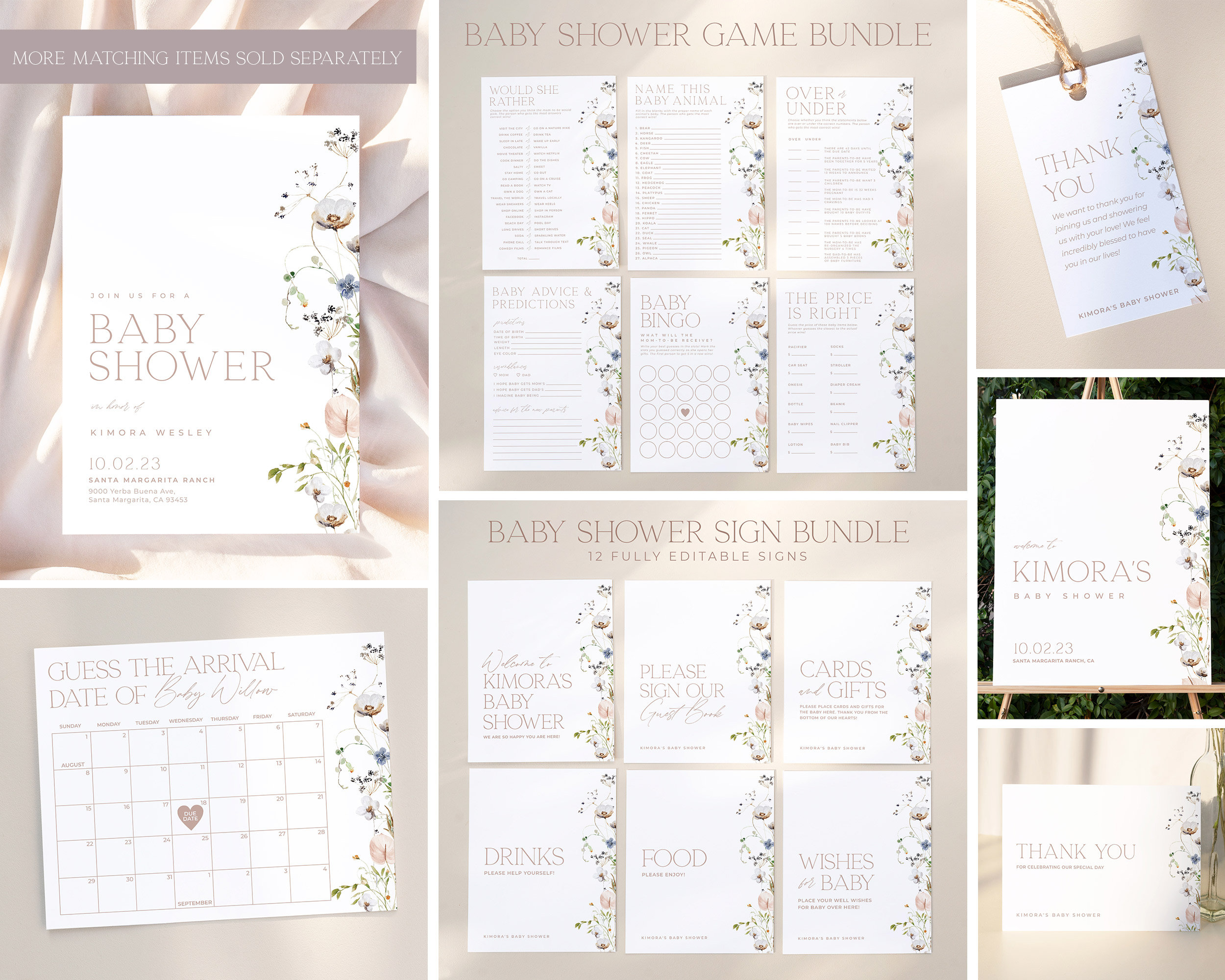 ENCHANTED Diaper Raffle Ticket Template Baby Shower DIY | Etsy