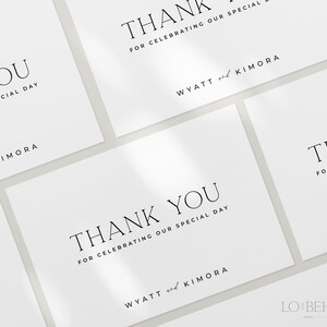 ALTAR | Minimalist Thank You Card Template Simple Modern Thank You ...