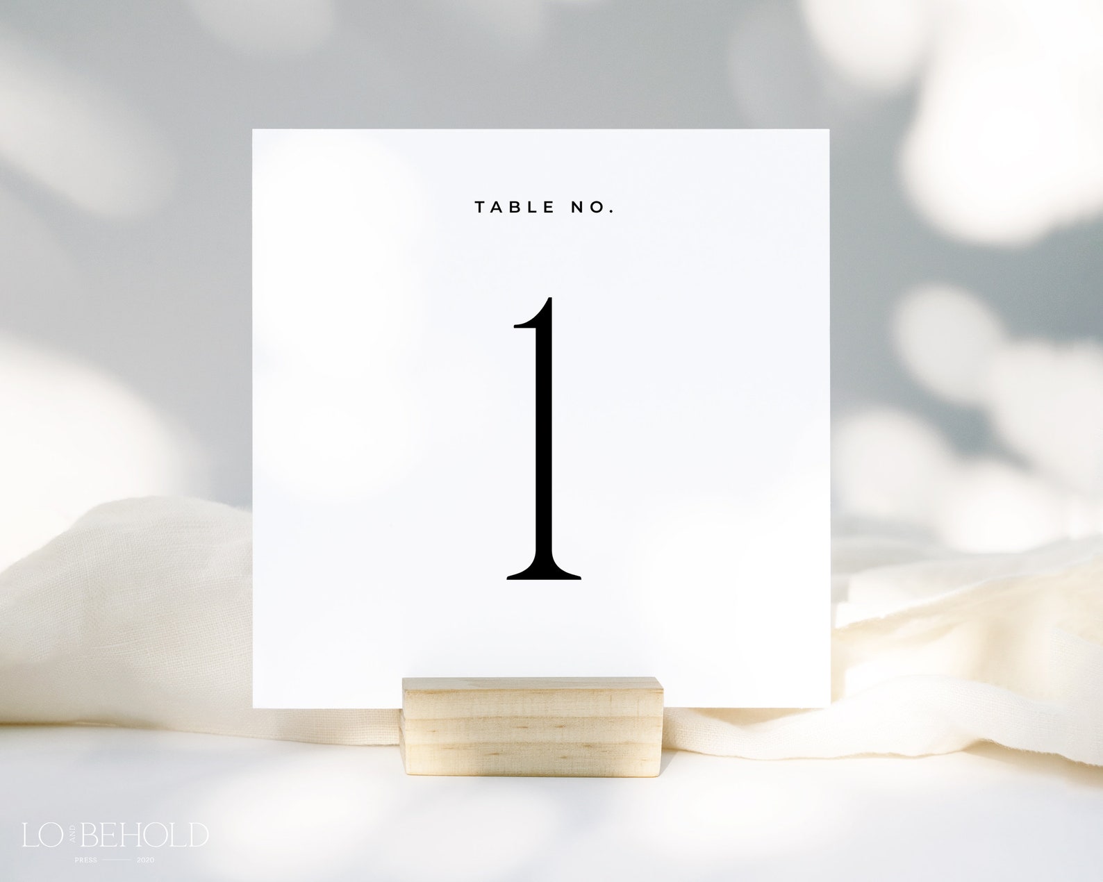 ALTAR Minimalist Table Number Template DIY Instant Download - Etsy