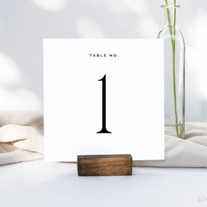 ALTAR | Minimalist Table Number Template DIY Instant Download Elegant ...