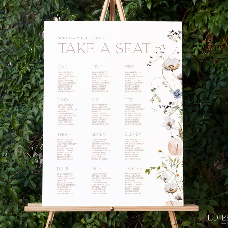 Wedding Seating Sign - Etsy