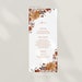 Autumn Wedding Menu Template Download, Fall Floral Thanksgiving Dinner ...