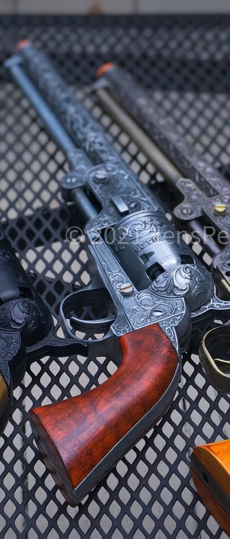 Red Dead Western Revolver RDR2 Cosplay Prop Replica Custom Gun - Etsy