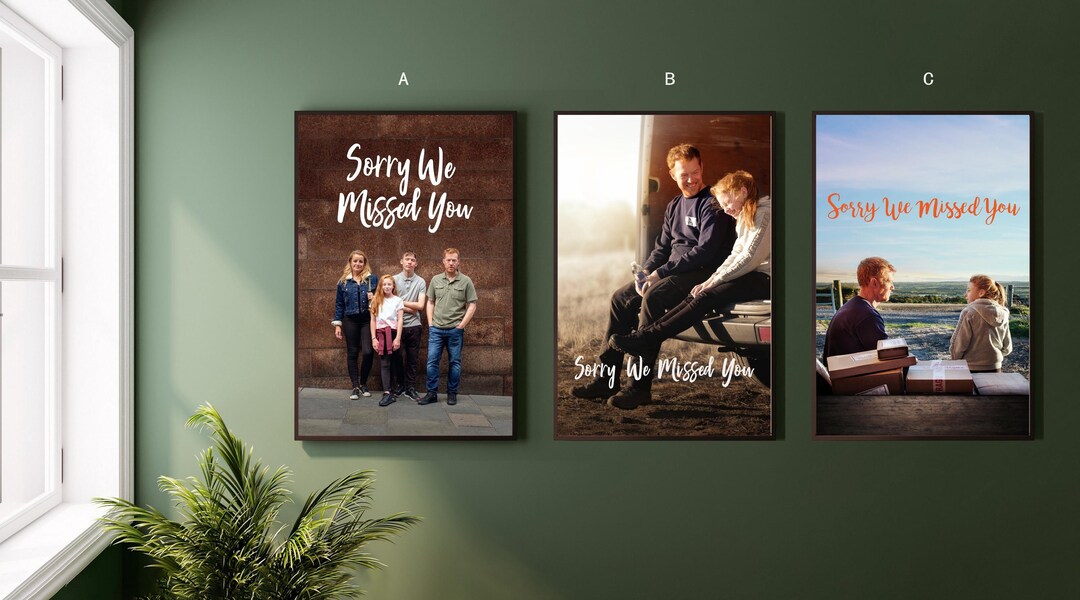 Sorry We Missed You Film Movie Canvas Art Poster Unframe Multiple ...