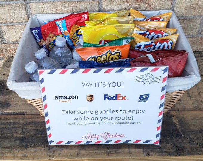 Delivery Driver Sign Instant Download holiday / Amazon / USPS / Fedex ...