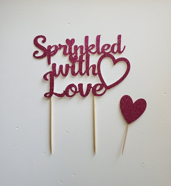 Sprinkled With Love Cake Topper Baby Sprinkle Cake Topper - Etsy