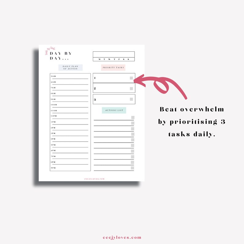 Too Many Tabs Ideas Planner Printable A4 or US Letter Digital Download ...