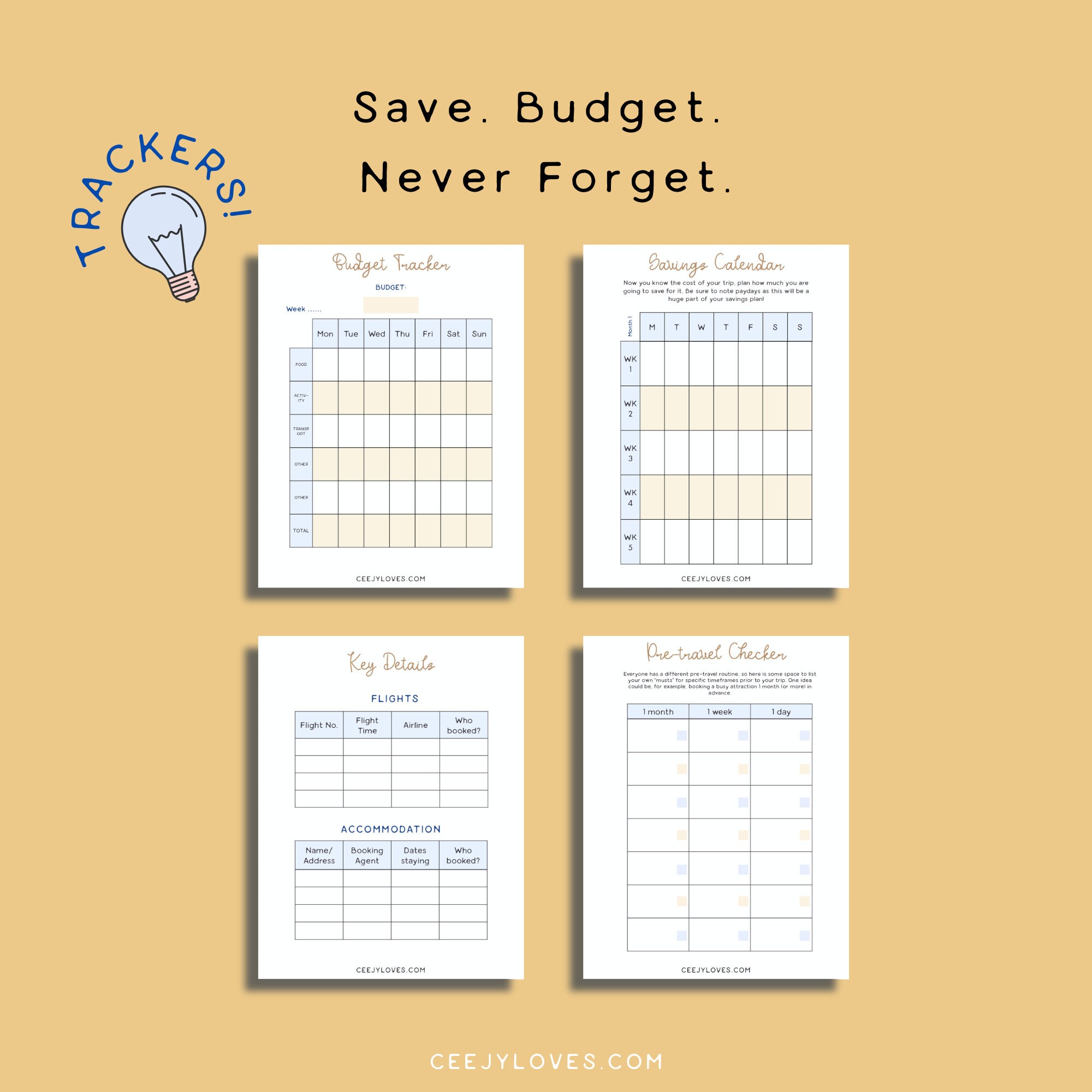 Best Travel Year Printable Planner Lisbon Edition in Blue - Etsy UK