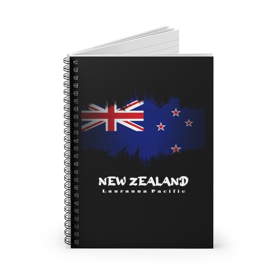 New Zealand Flag Spiral Notebook Notebook With Ruled Line - Etsy
