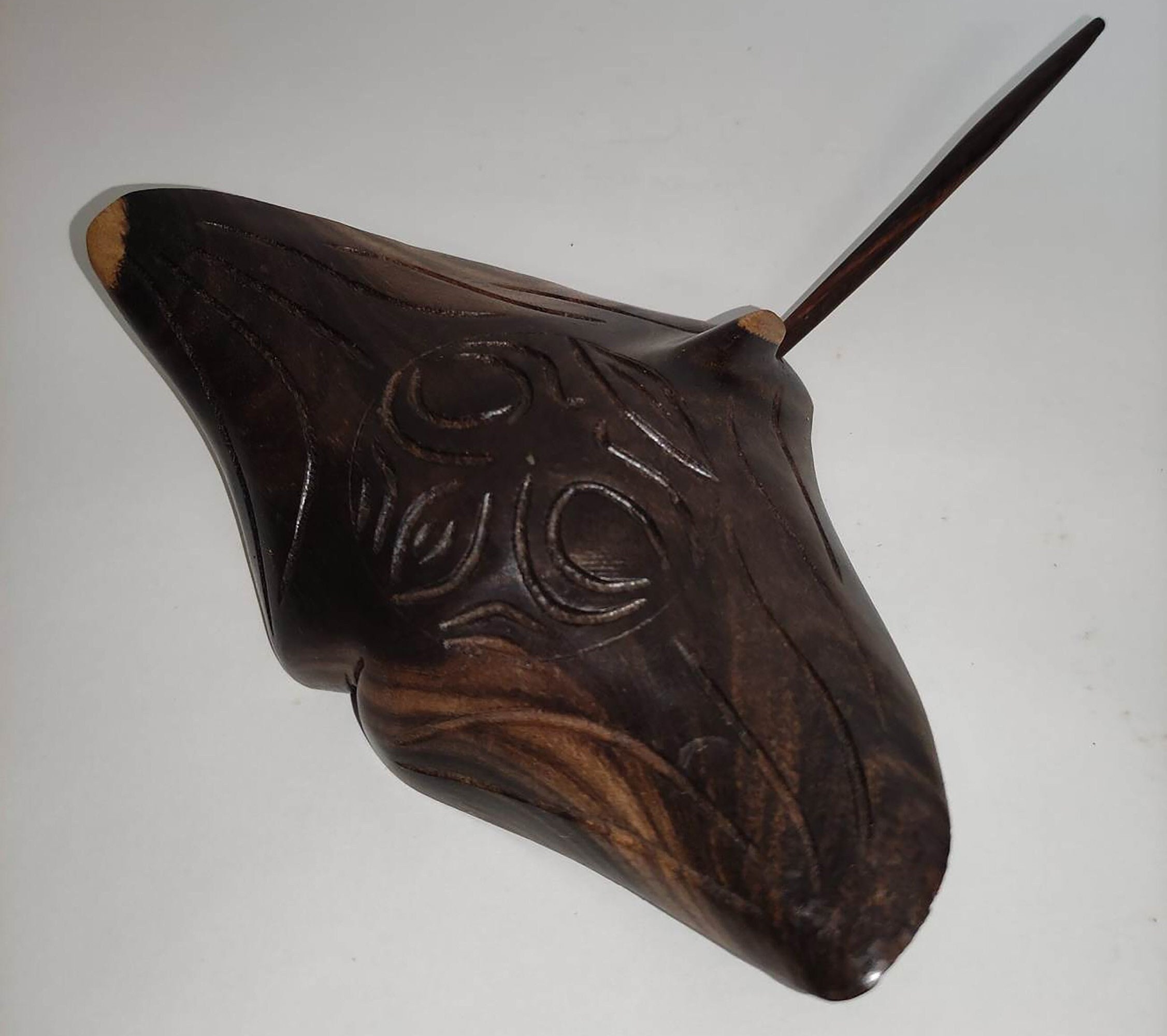 Manta Ray Wood Carving 6 ry15-1 Hand Carved Manta Ray - Etsy